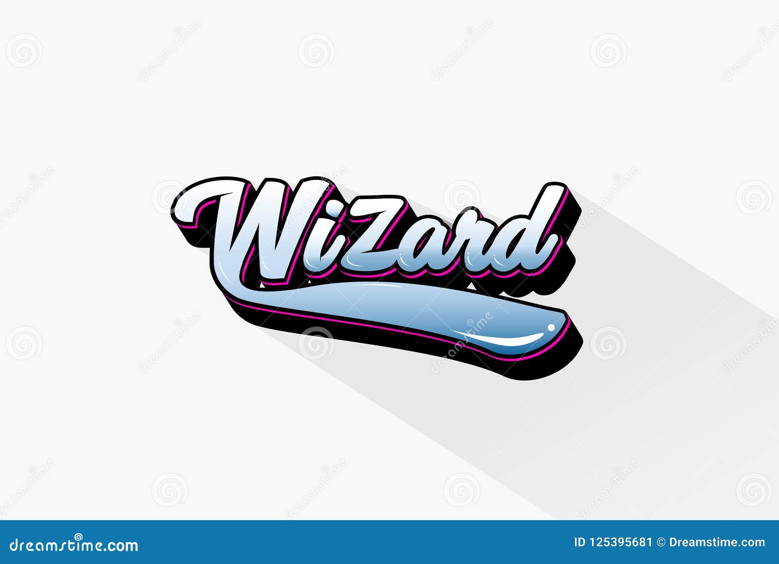 Lattering text wizard stock illustration. Illustration of icon - 125395681