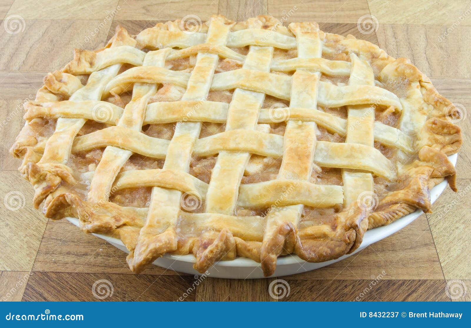Lattice Apple Pie stock image. Image of pastry, fruit - 8432237