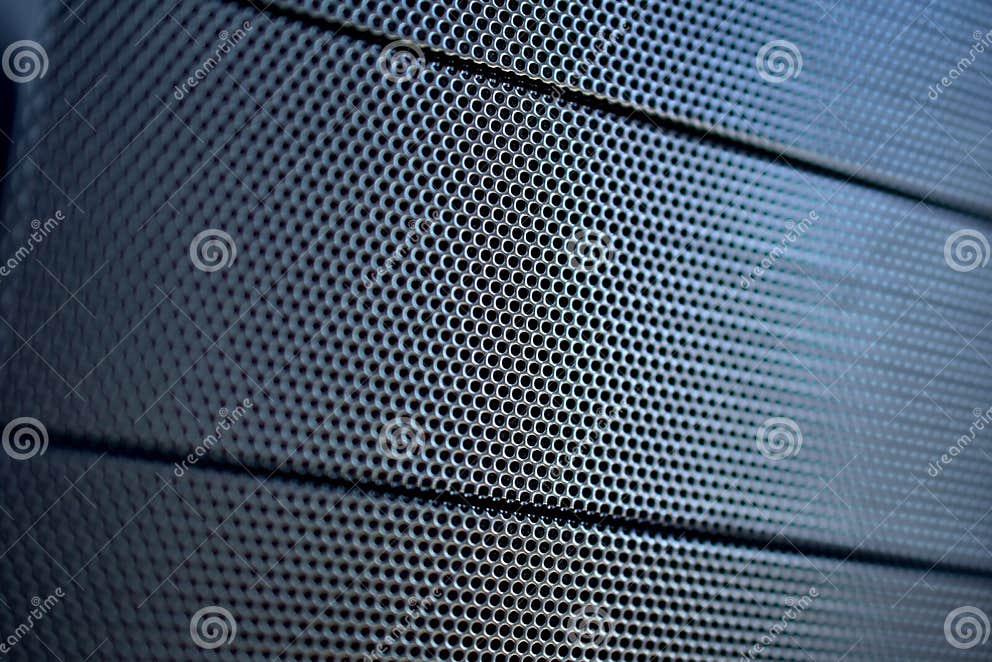 Lattice Front Panel of the System Block of the Computer Stock Photo ...