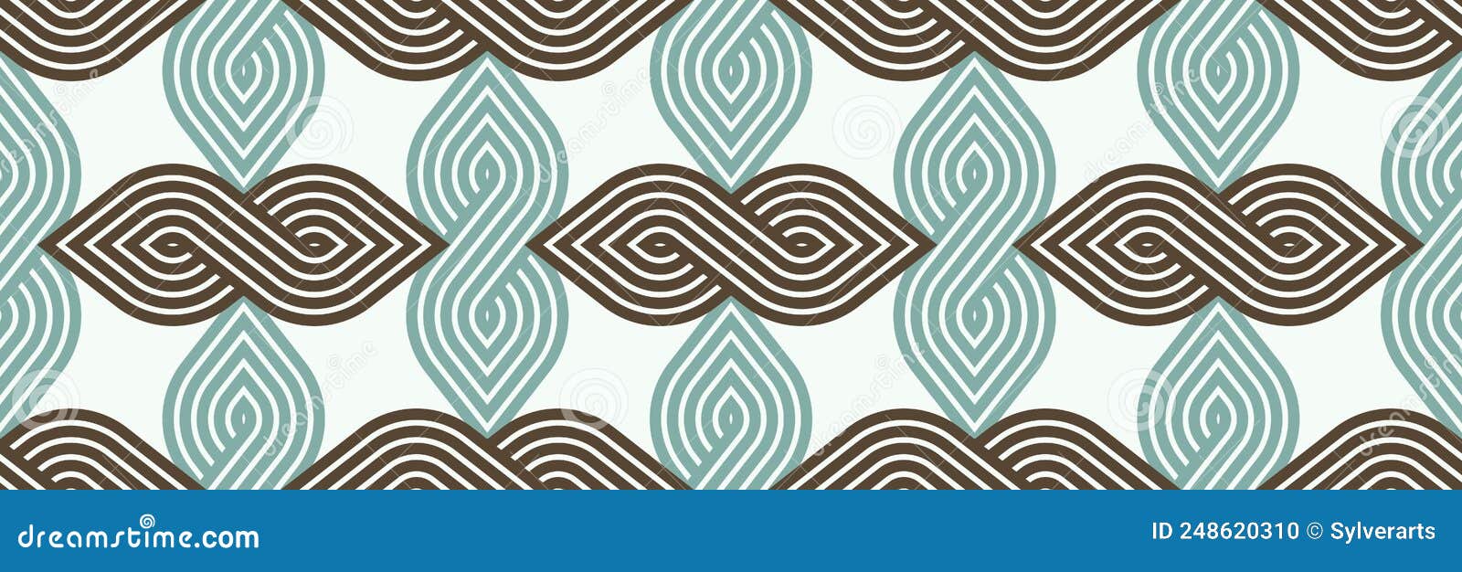 Lattice Geometric Seamless Pattern Vector Design, Trendy Retro Style ...