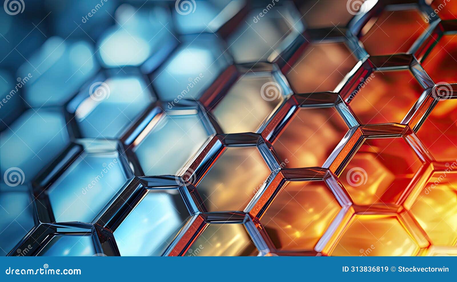 Lattice hexagon chemistry stock illustration. Illustration of science ...