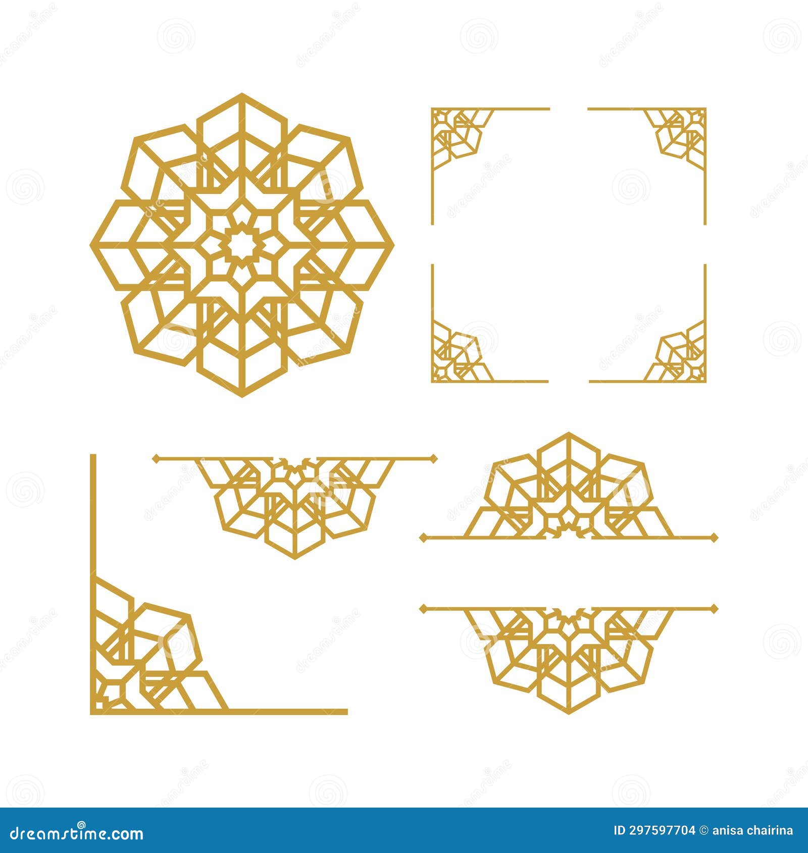 Lattice Mandala Arabic Vector Designs | CartoonDealer.com #297597477