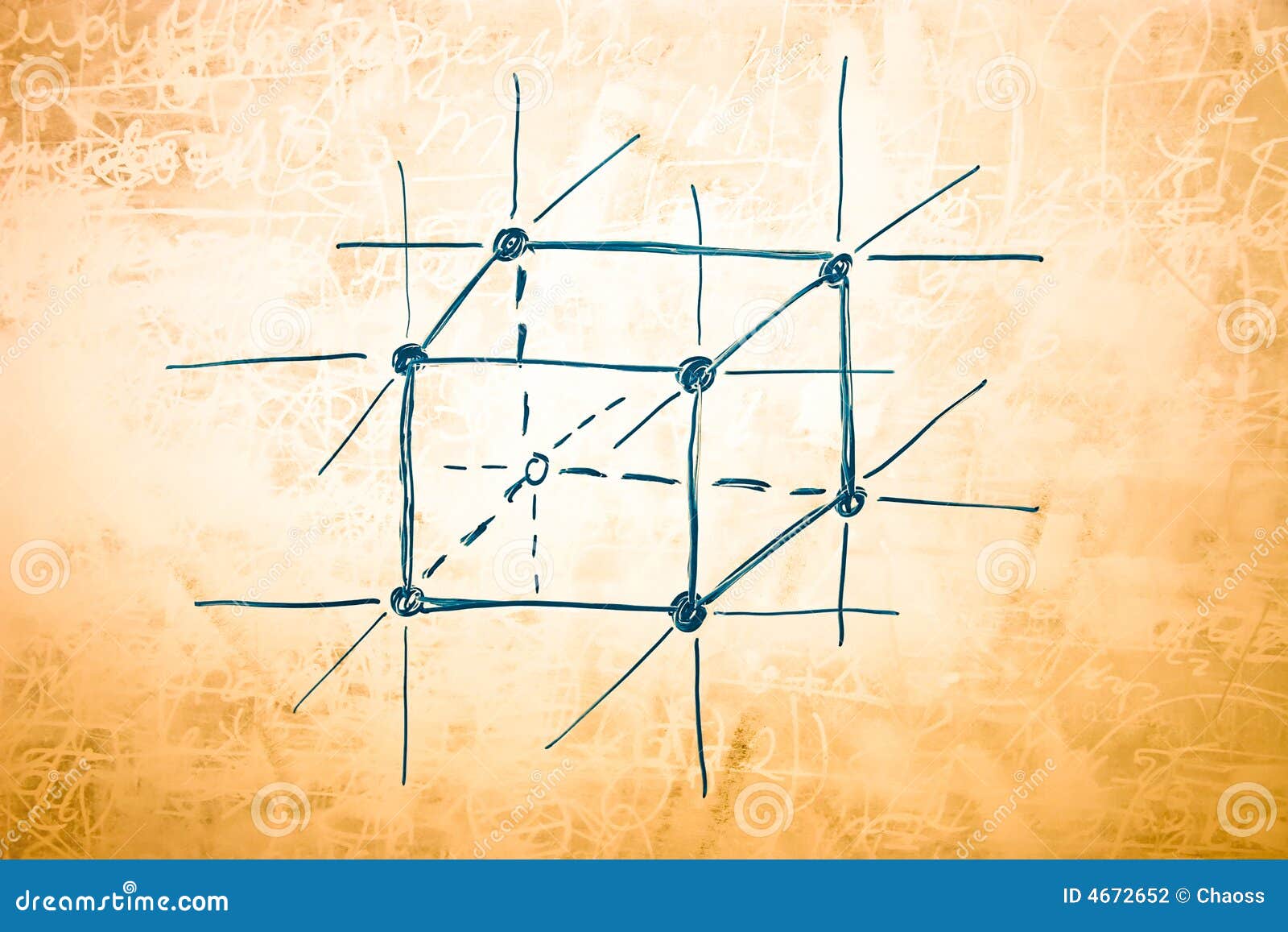 Lattice of Metal in Atomic Physics Stock Photo - Image of cube ...