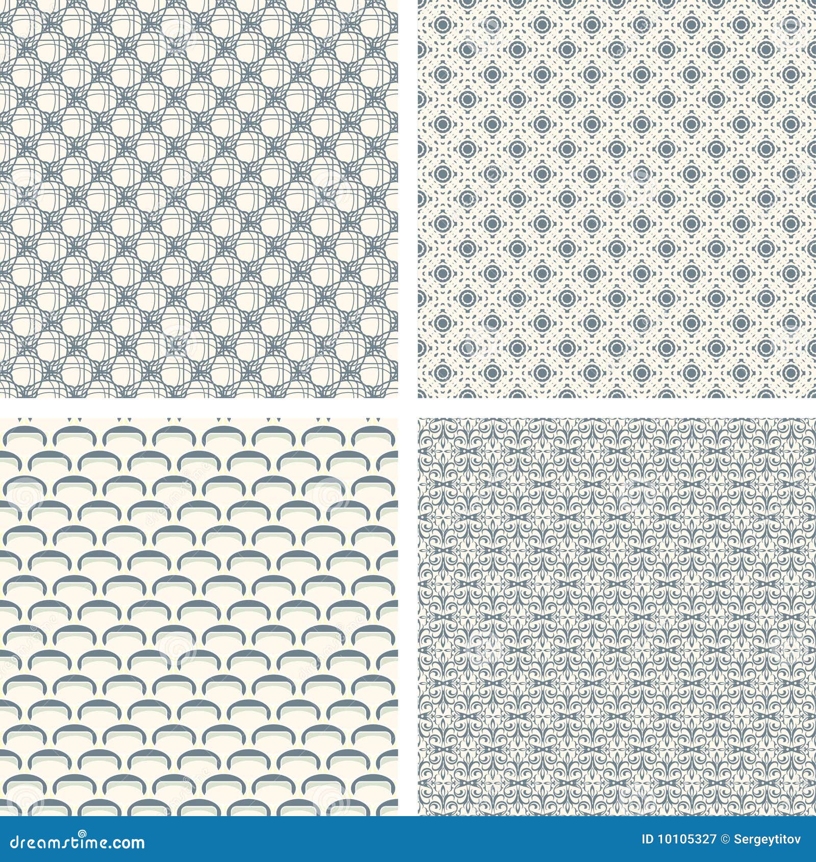 Lattice pattern set stock vector. Illustration of shape - 10105327