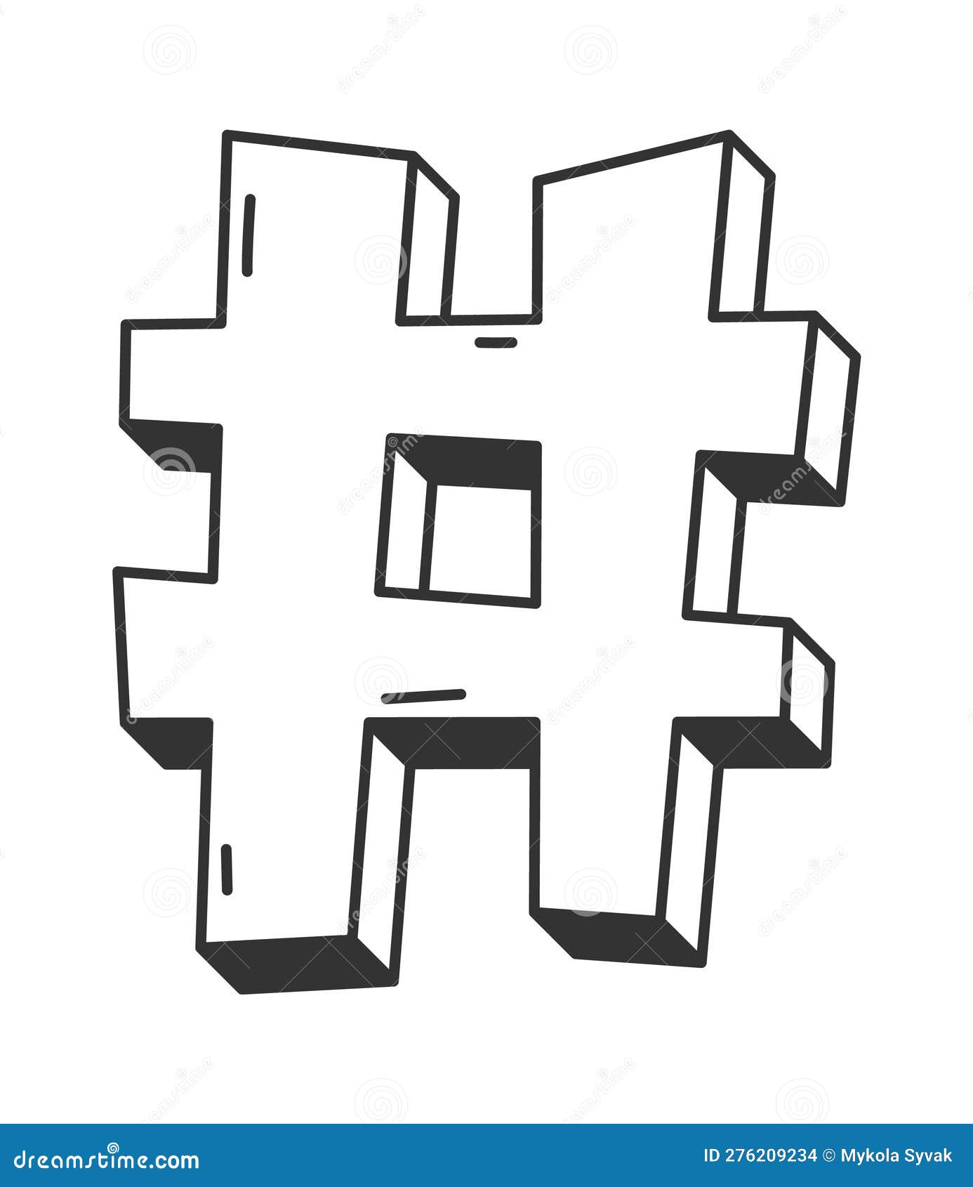 Lattice Sign Doodle stock vector. Illustration of graphic - 276209234