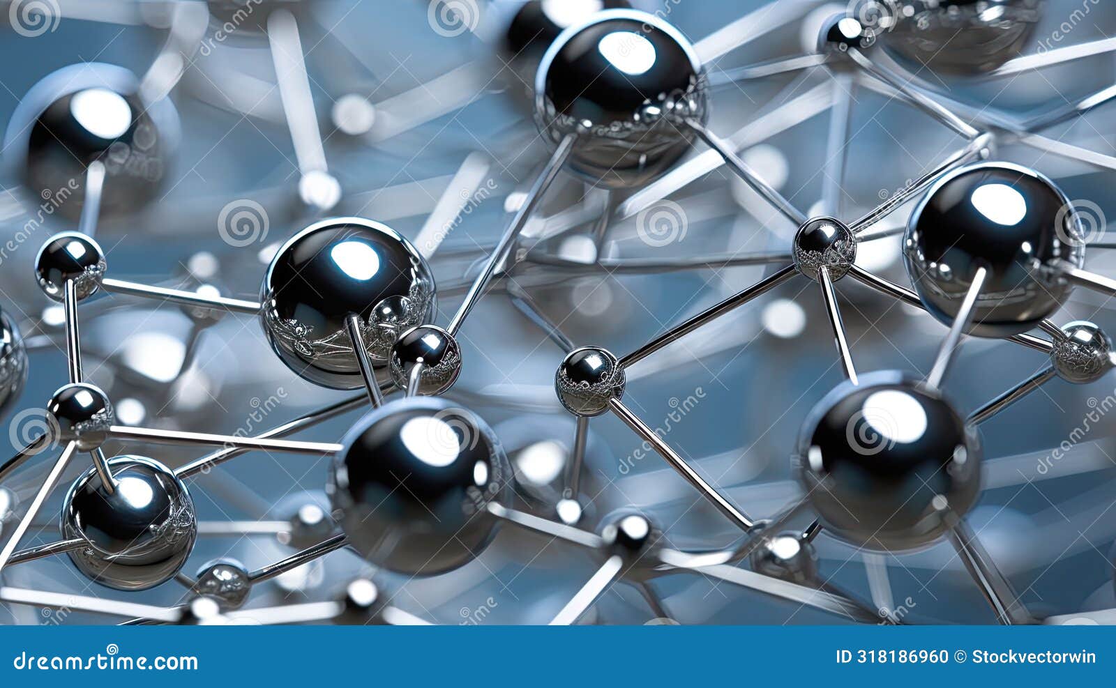 Lattice silver molecule stock illustration. Illustration of price ...