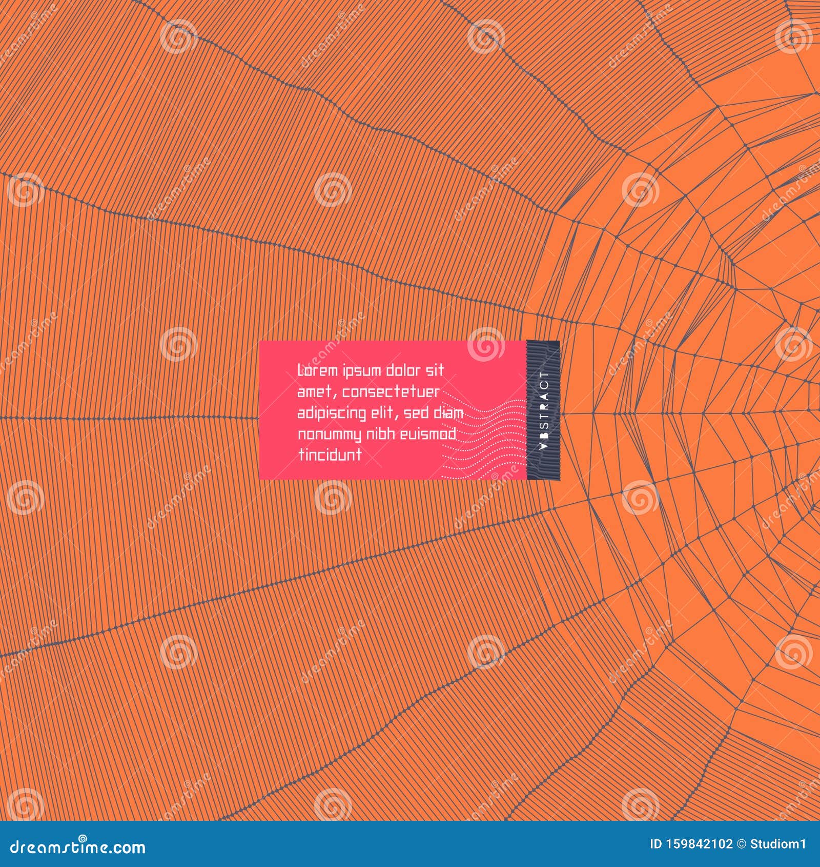 Lattice Structure. Science or Technology Background. 3d Grid Surface ...