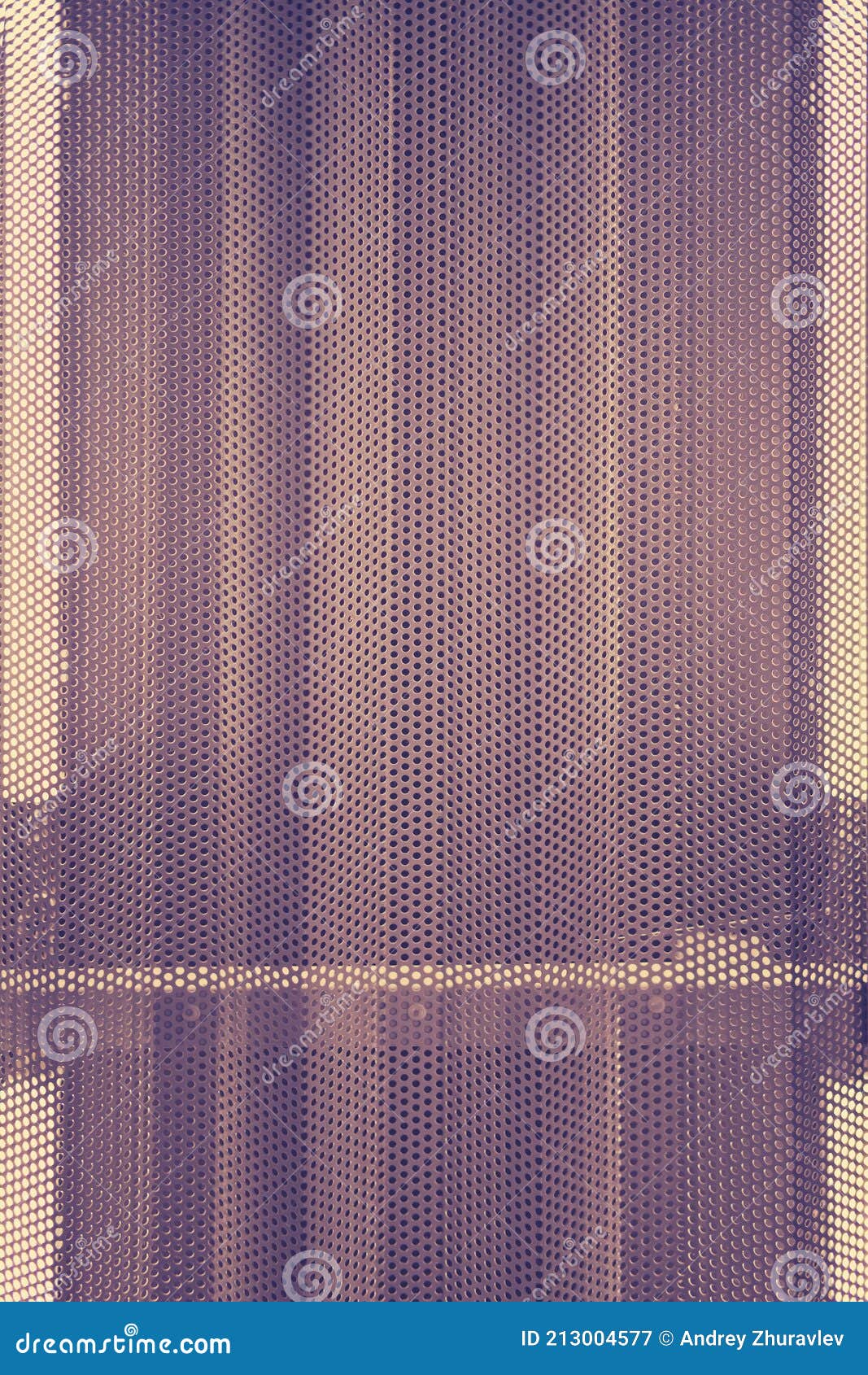 The Lattice Texture of Metal with Round Uniform Holes and a Light Bulb ...