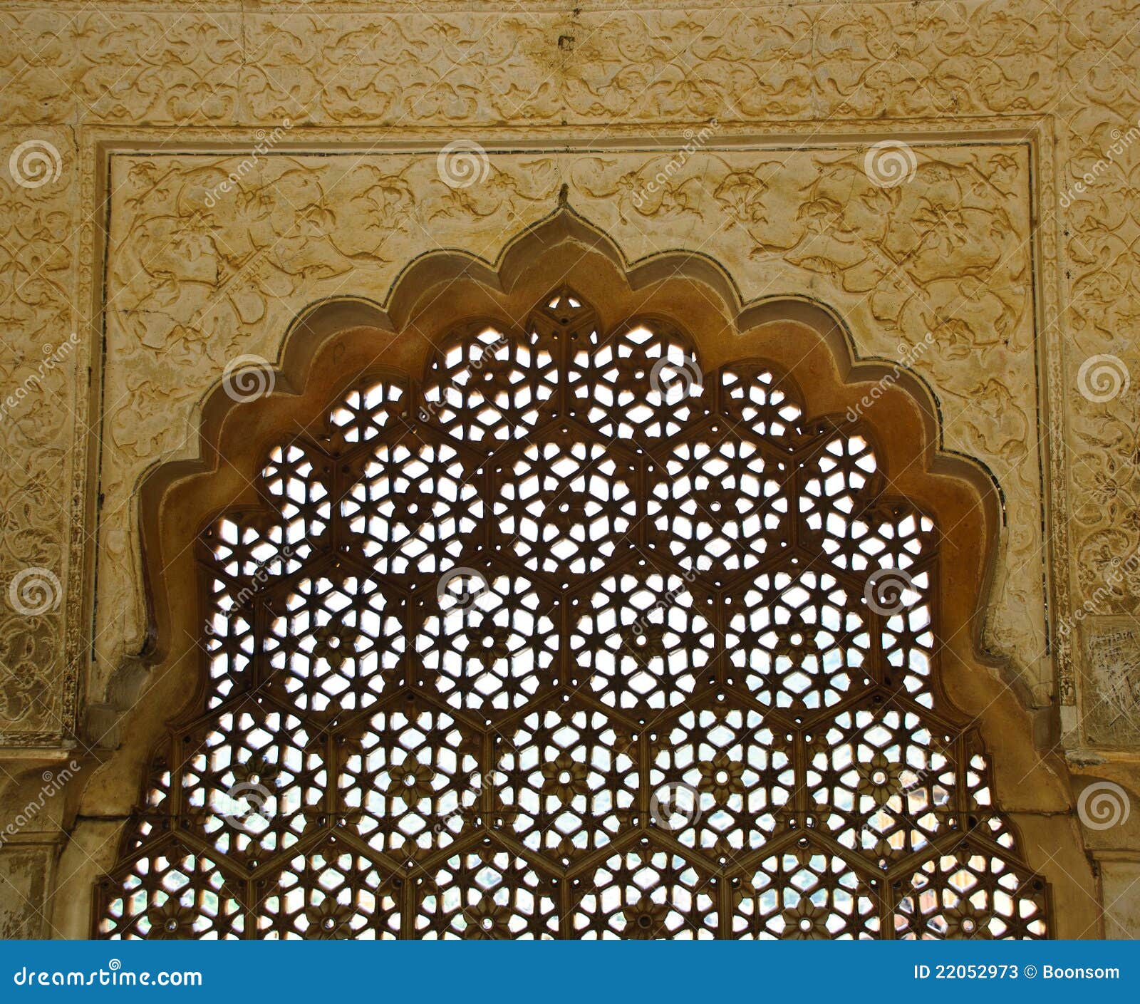 Latticed Screen in Amber Fort Stock Image - Image of palace, tourism ...