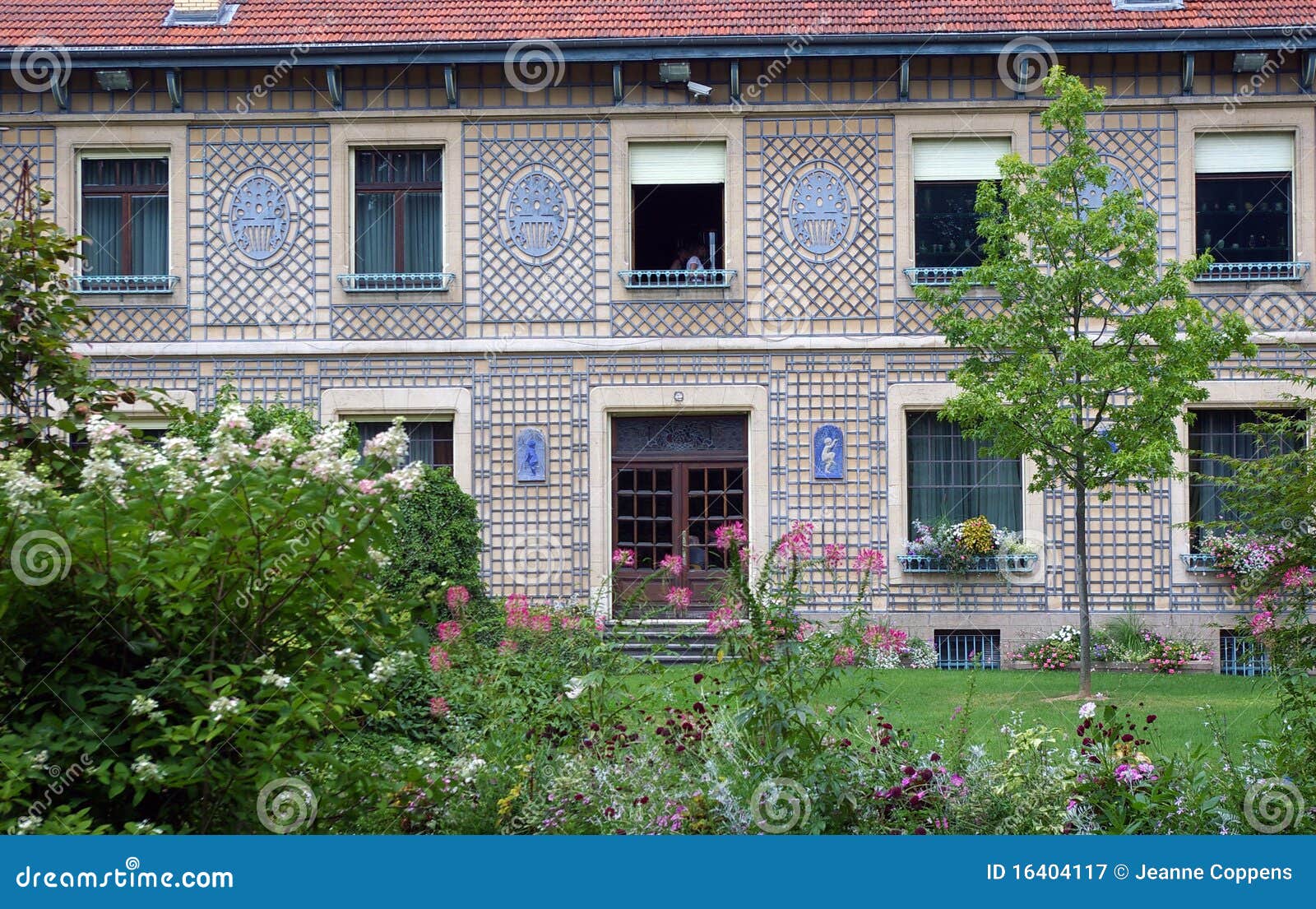 Latticework. stock image. Image of fence, chair, facade - 16404117