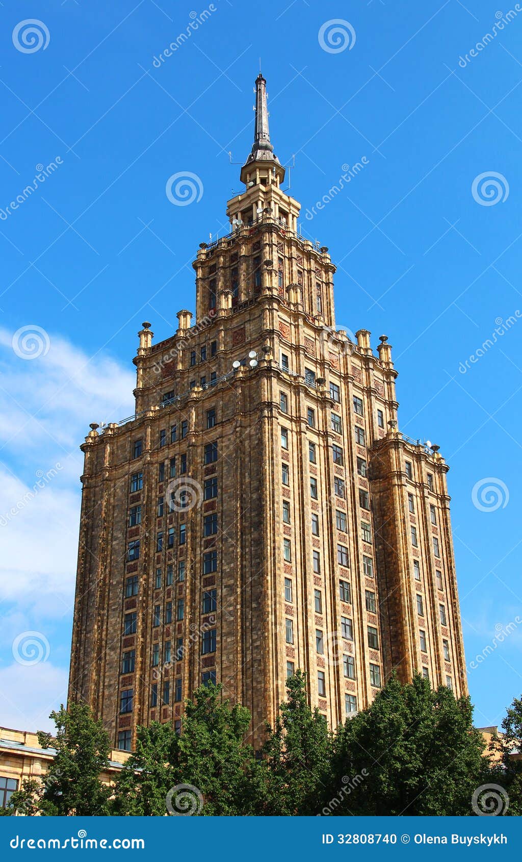 Latvian Academy of Sciences in Riga Stock Photo - Image of capital ...