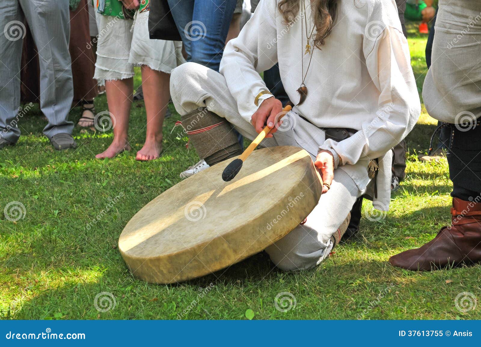 Latvian Ancient Percussion Instrument Stock Image - Image of national ...