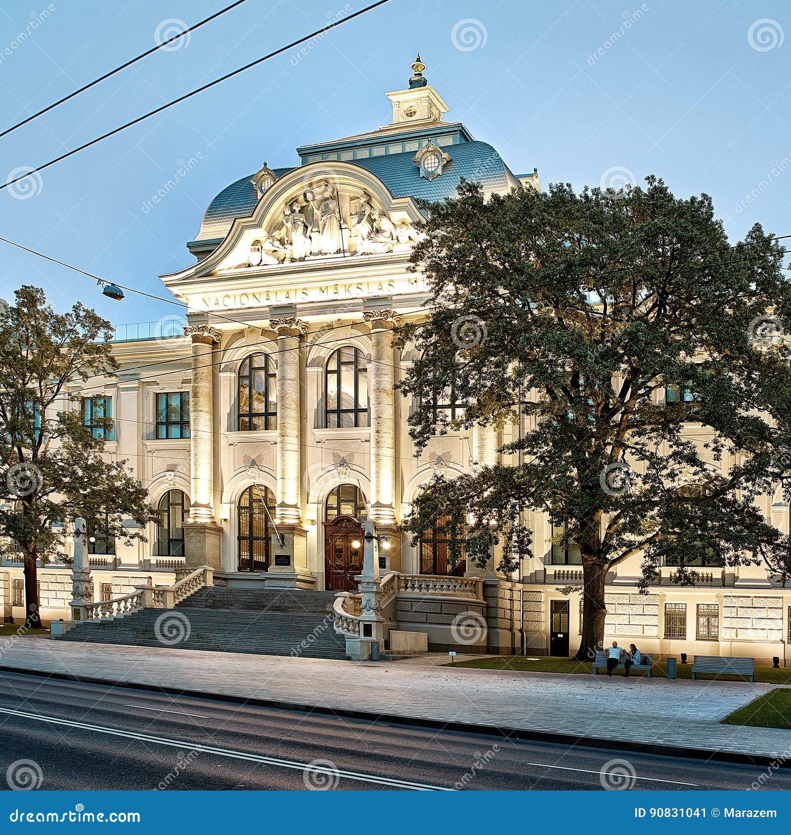 Latvian National Museum of Art Editorial Photo - Image of facade ...