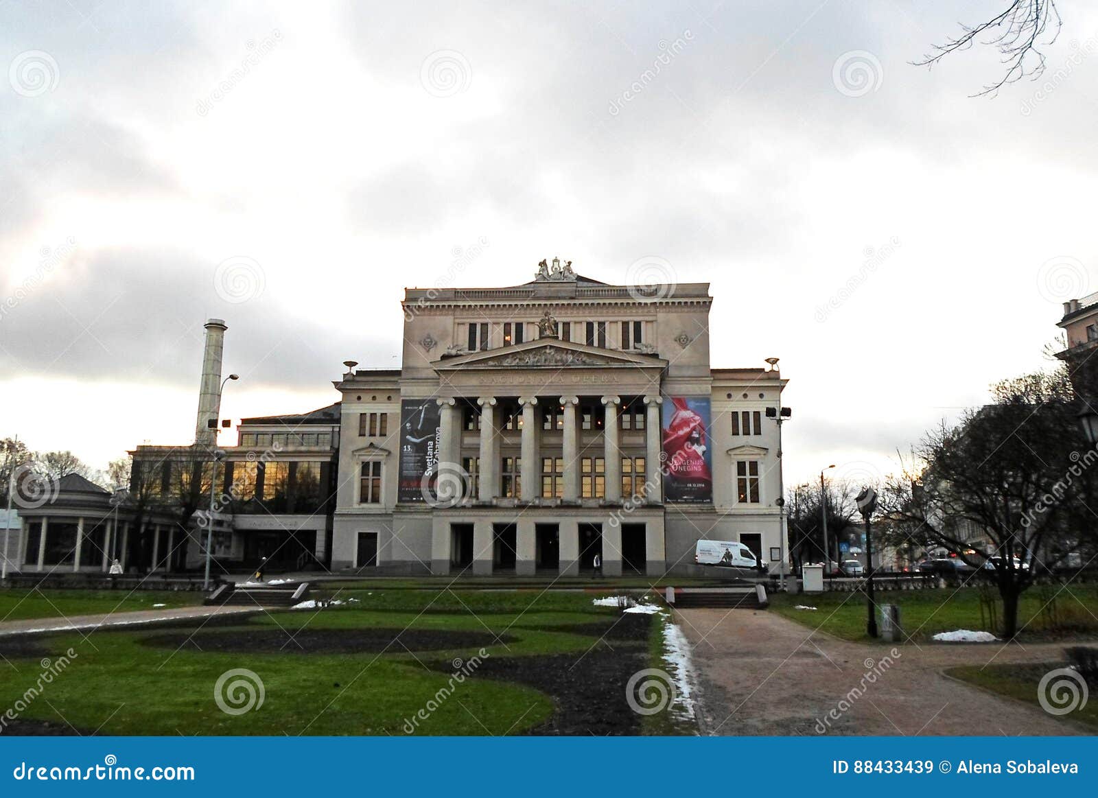 The Latvian National Opera editorial stock image. Image of european ...