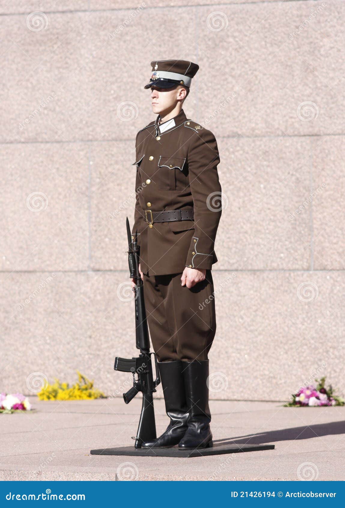 Latvian soldier editorial stock image. Image of rifle - 21426194