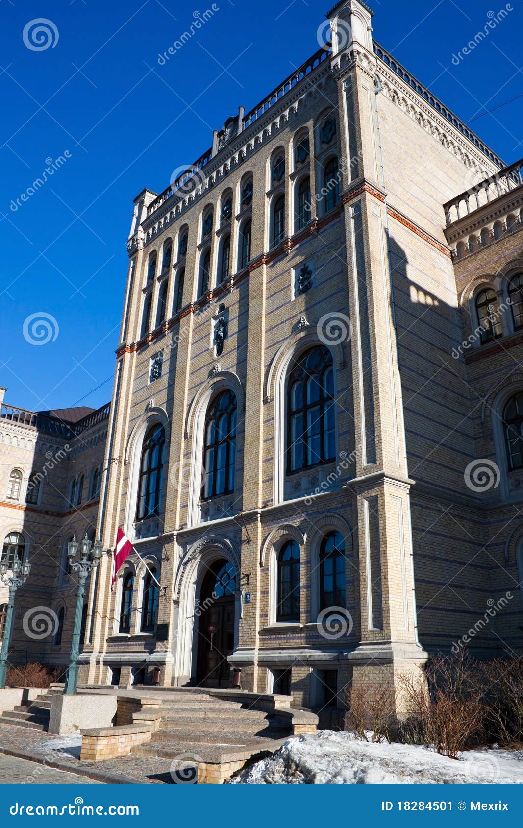 Latvian university stock image. Image of latvian, center - 18284501