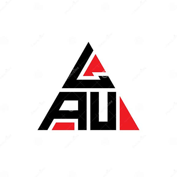 LAU Triangle Letter Logo Design with Triangle Shape. LAU Triangle Logo ...