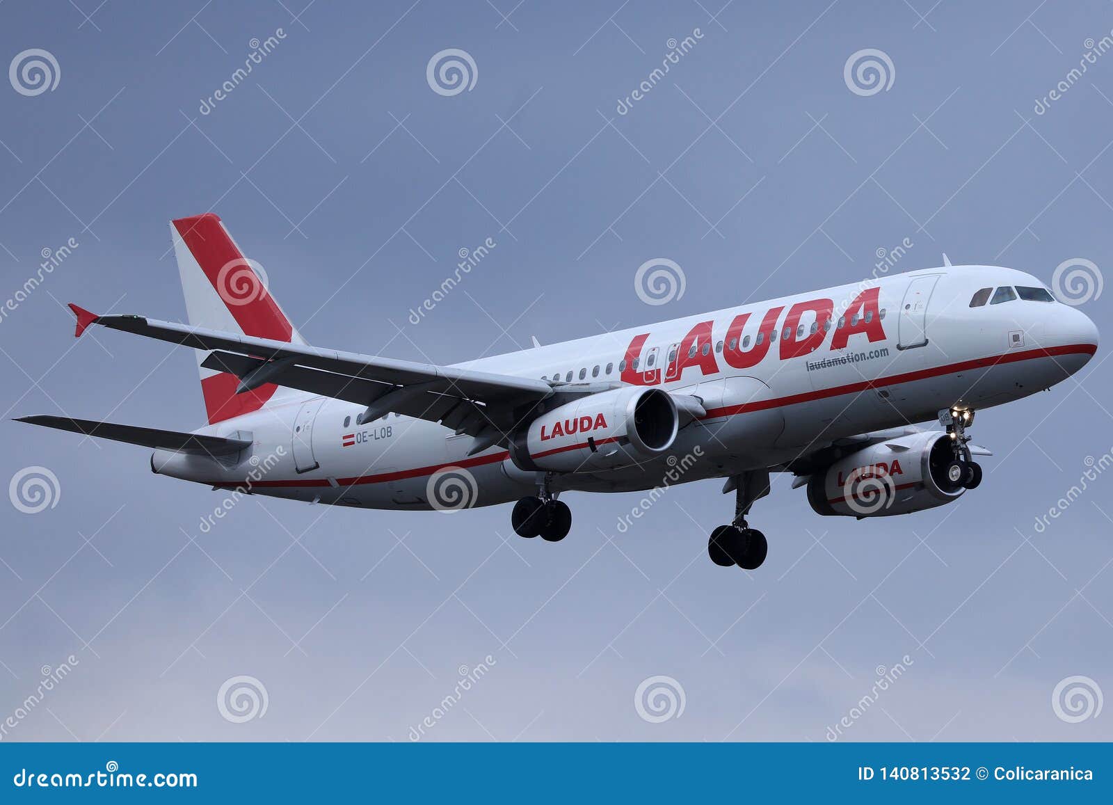Laudamotion Aircraft, Lauda, Flyig Up in the Sky Editorial Photography ...