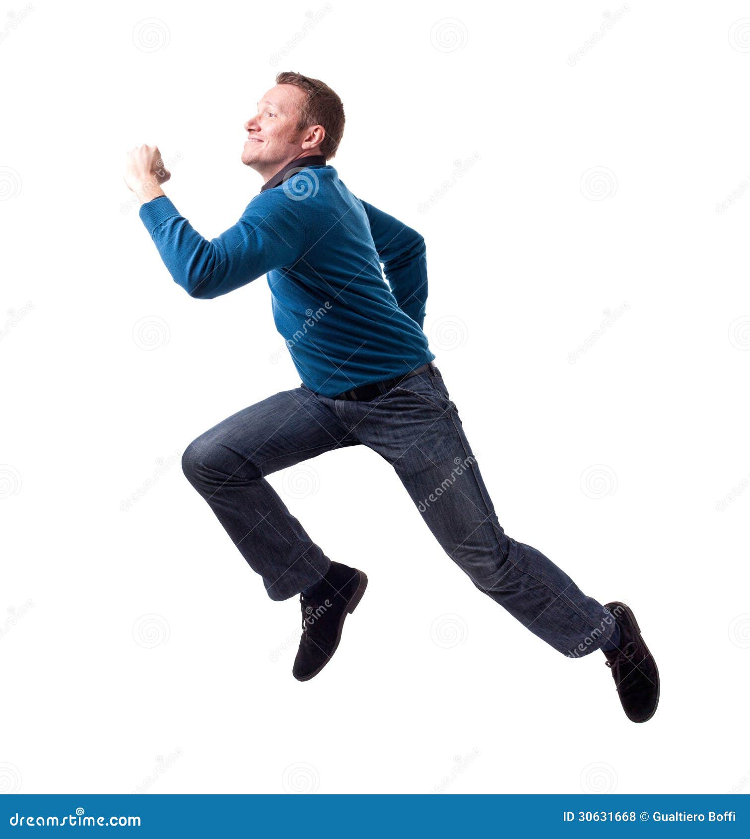 Laufender Mann stockfoto. Bild von erwachsener, getrennt - 30631668