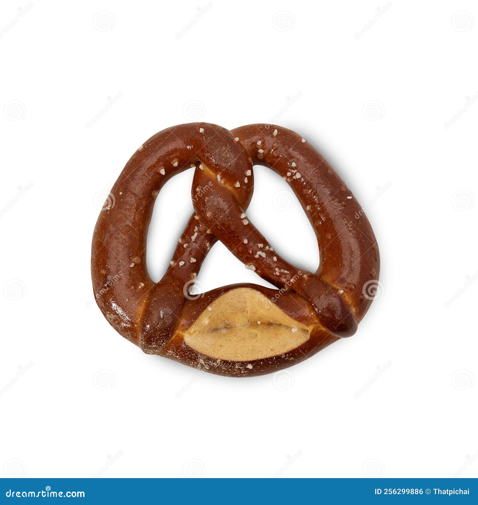 Laugen Pretzel Isolated on White Background with Clipping Path. Stock ...