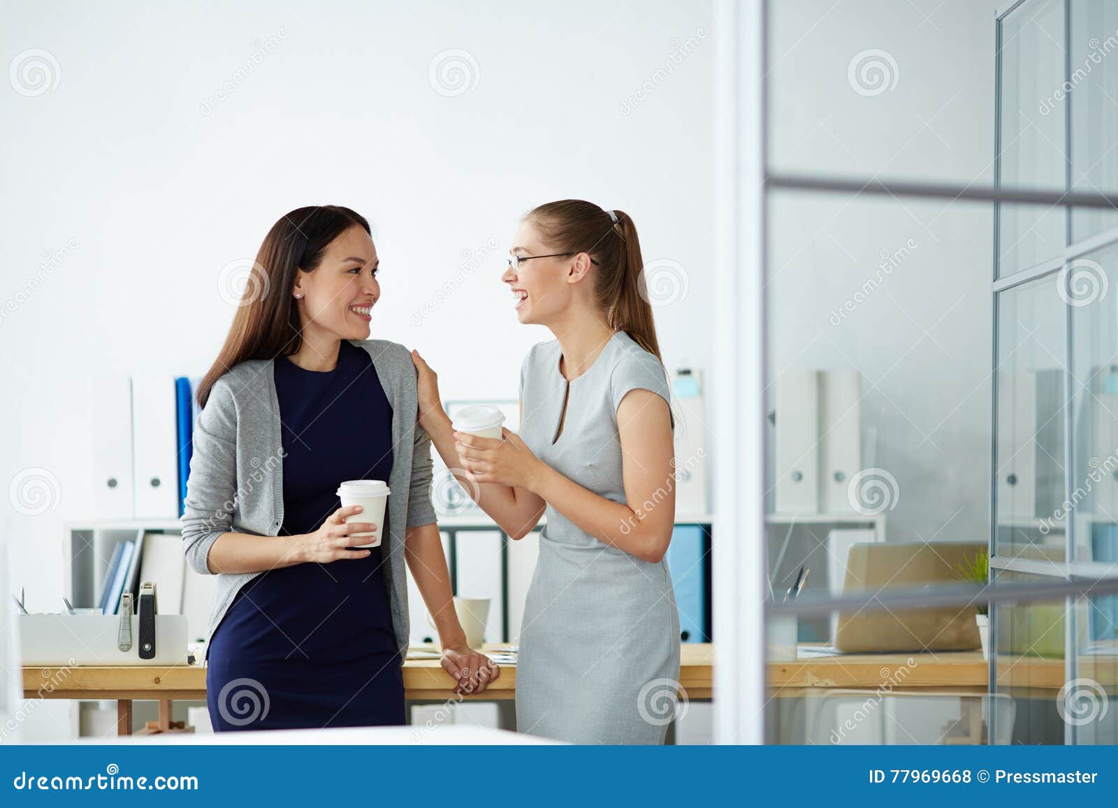Laugh at break stock photo. Image of office, professional - 77969668