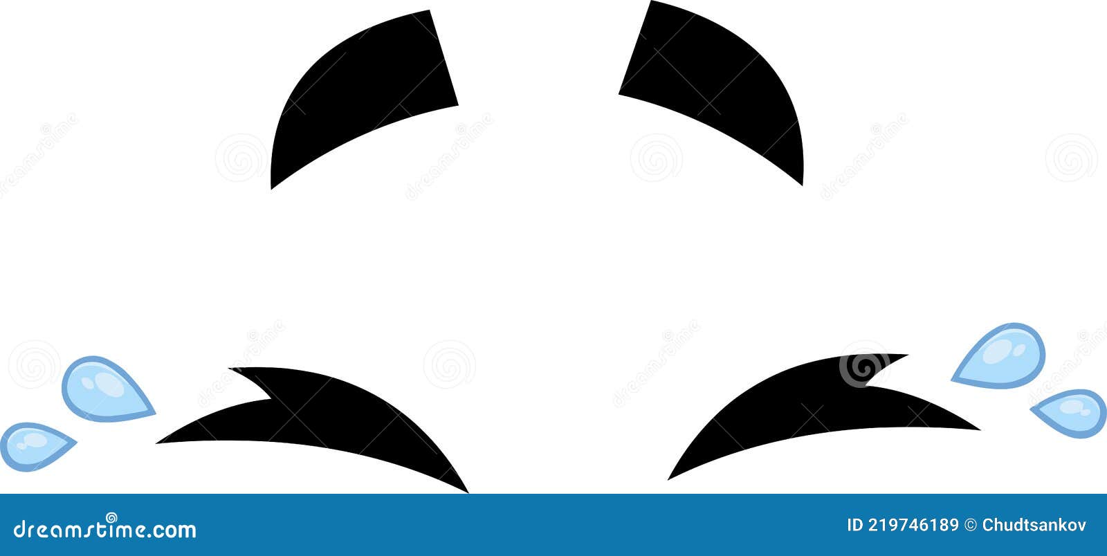 Laugh Cartoon Funny Eyes stock vector. Illustration of funny - 219746189