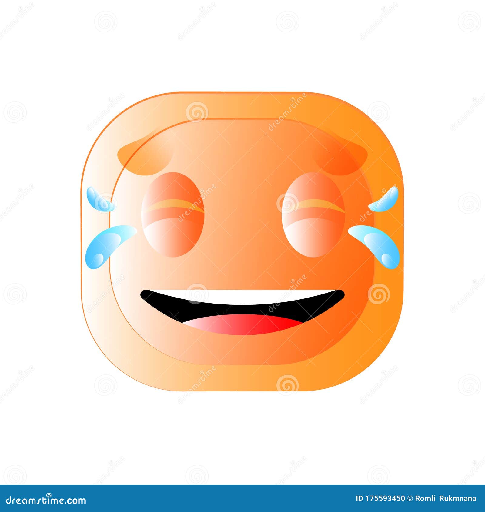 Laugh and Crying Expression. Crying Icon Stock Vector - Illustration of ...