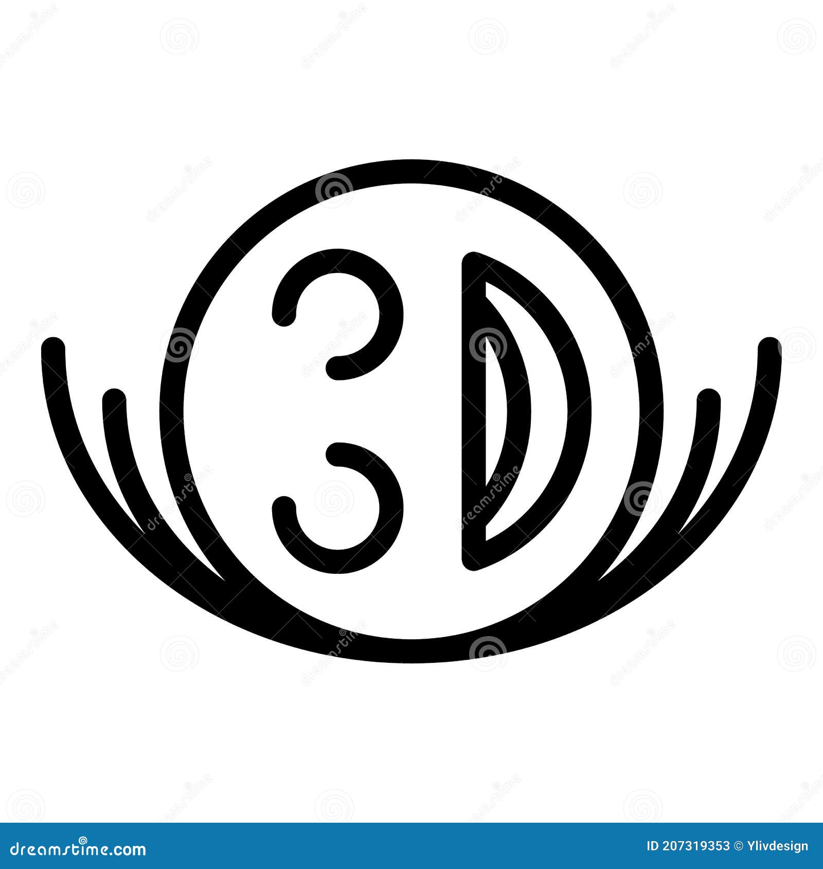 Laugh Emoji Icon, Outline Style Stock Illustration - Illustration of ...