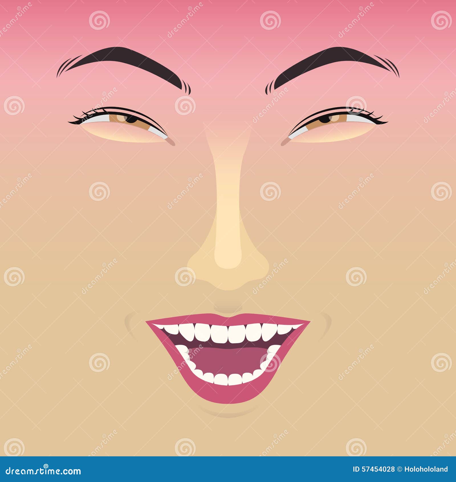 Laugh face stock vector. Illustration of countenance - 57454028