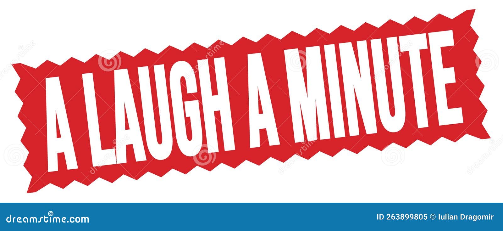 A LAUGH a MINUTE Text Written on Red Stamp Sign Stock Illustration ...