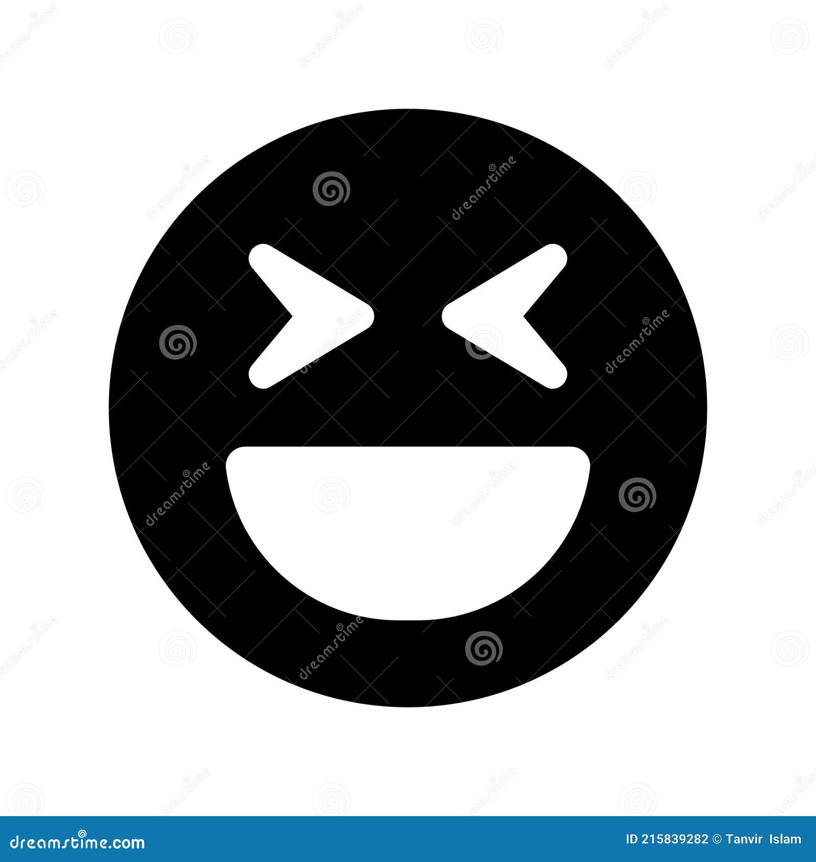 Laugh Squint Icon stock vector. Illustration of happy - 215839282