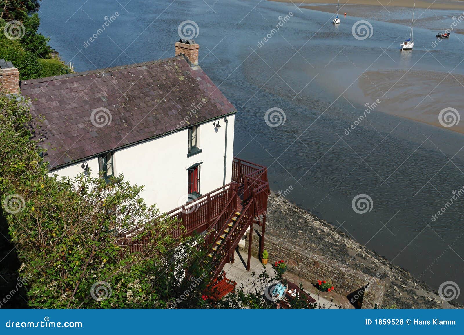 Laugharne Boathouse stock photo. Image of boathouse, britain - 1859528