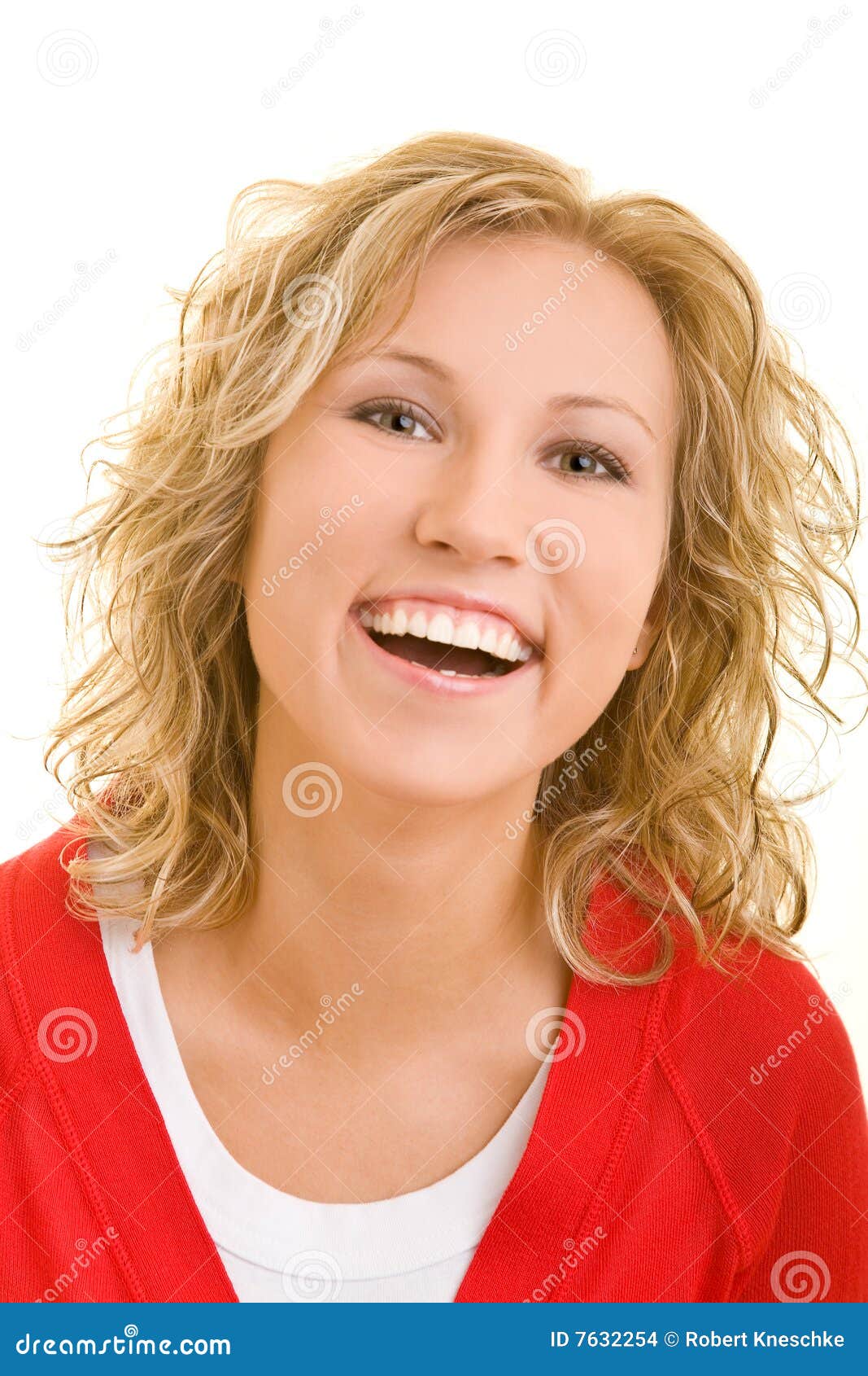 Laughing stock photo. Image of face, teeth, caucasian - 7632254