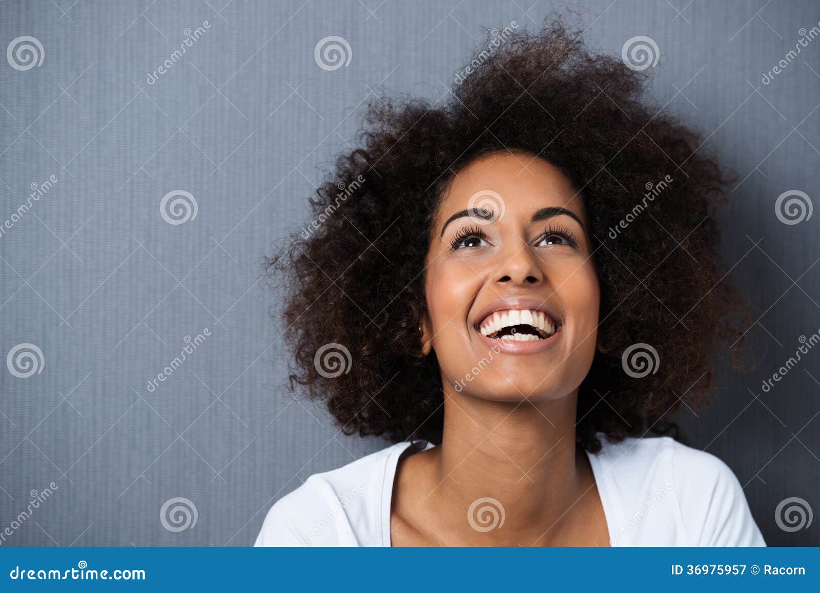 Laughing African American Woman Stock Image Image Of Happy Lifestyle