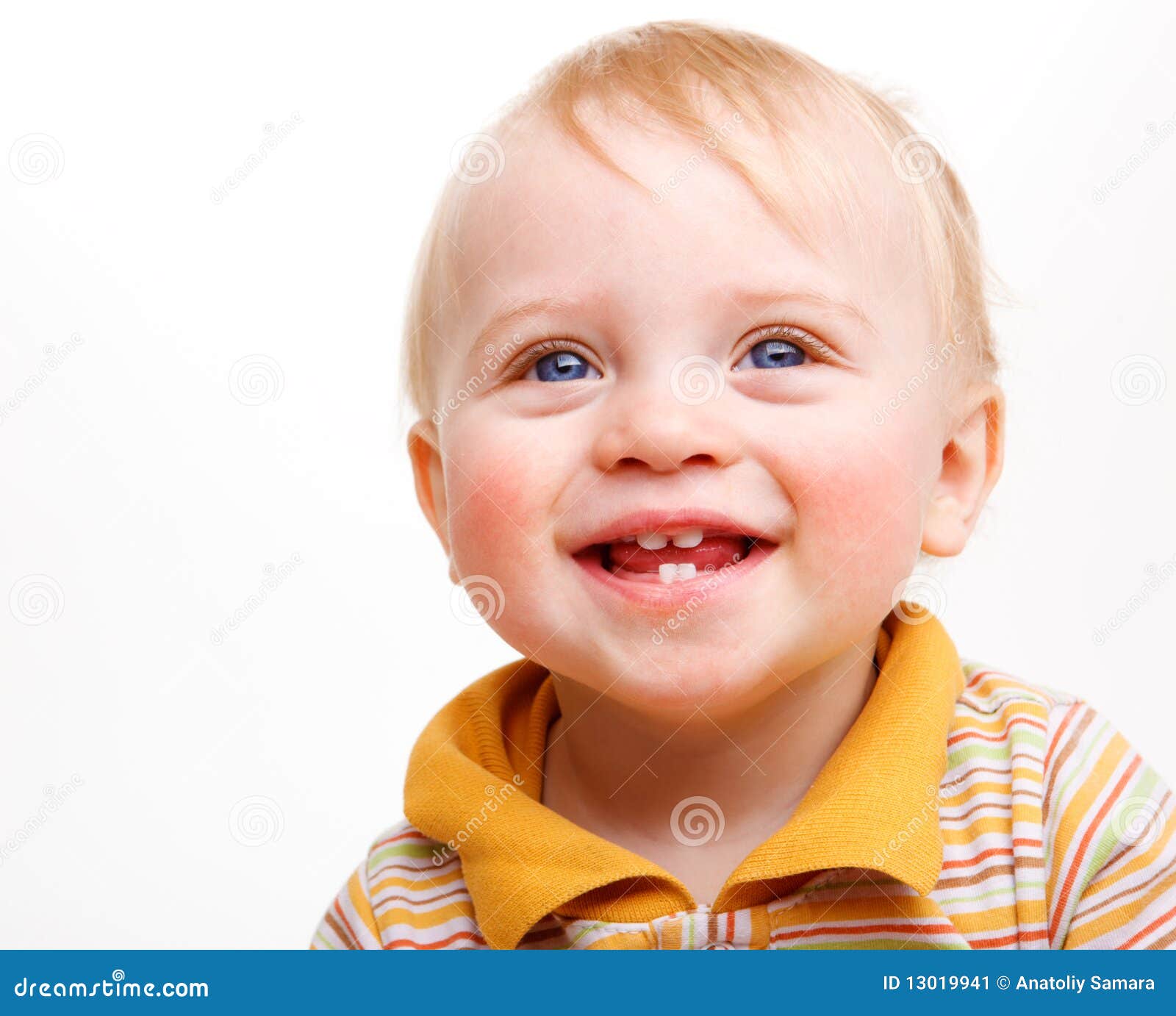 Laughing baby stock image. Image of blond, caucasian - 13019941