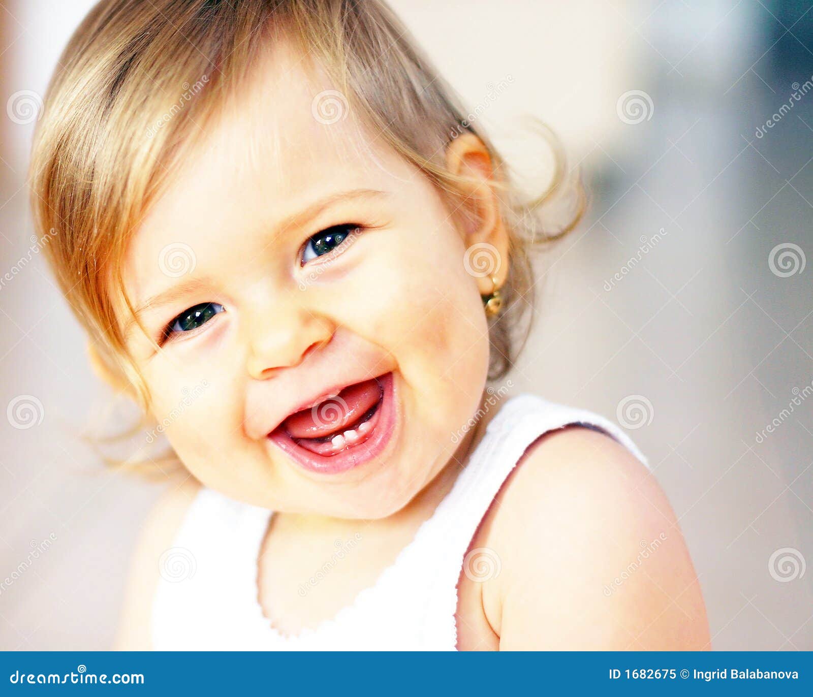 Laughing baby stock image. Image of emotions, expression - 1682675