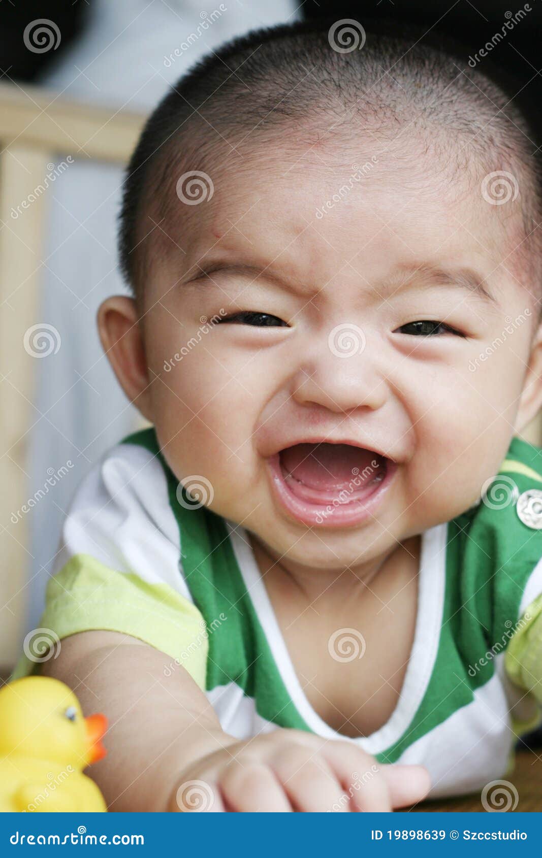 Laughing baby stock image. Image of happy, childcare - 19898639