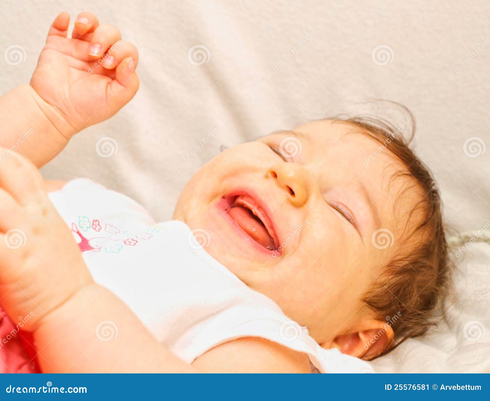 Laughing baby stock image. Image of laughter, happy, mouth - 25576581