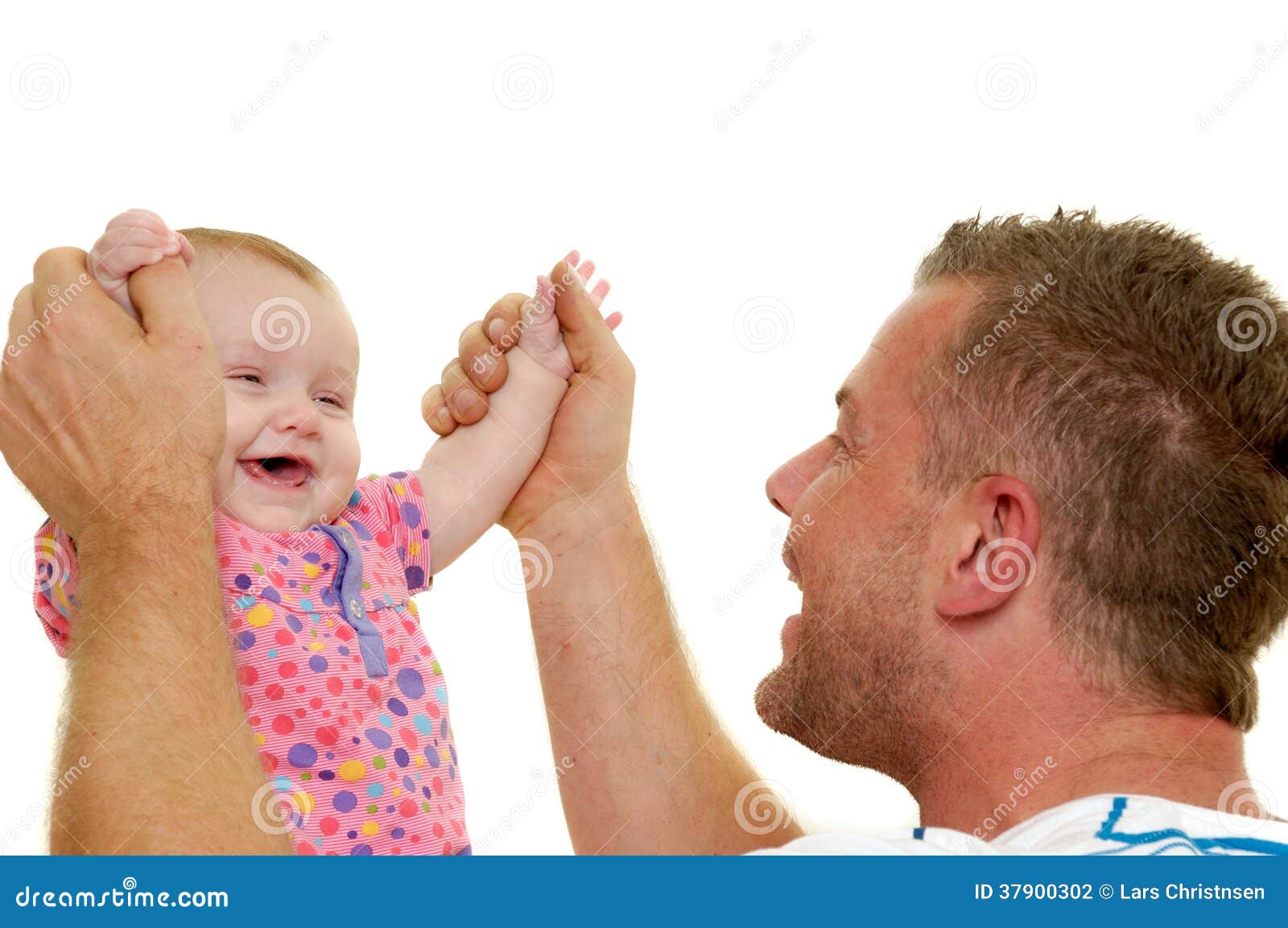 Laughing baby stock photo. Image of parent, little, play - 37900302