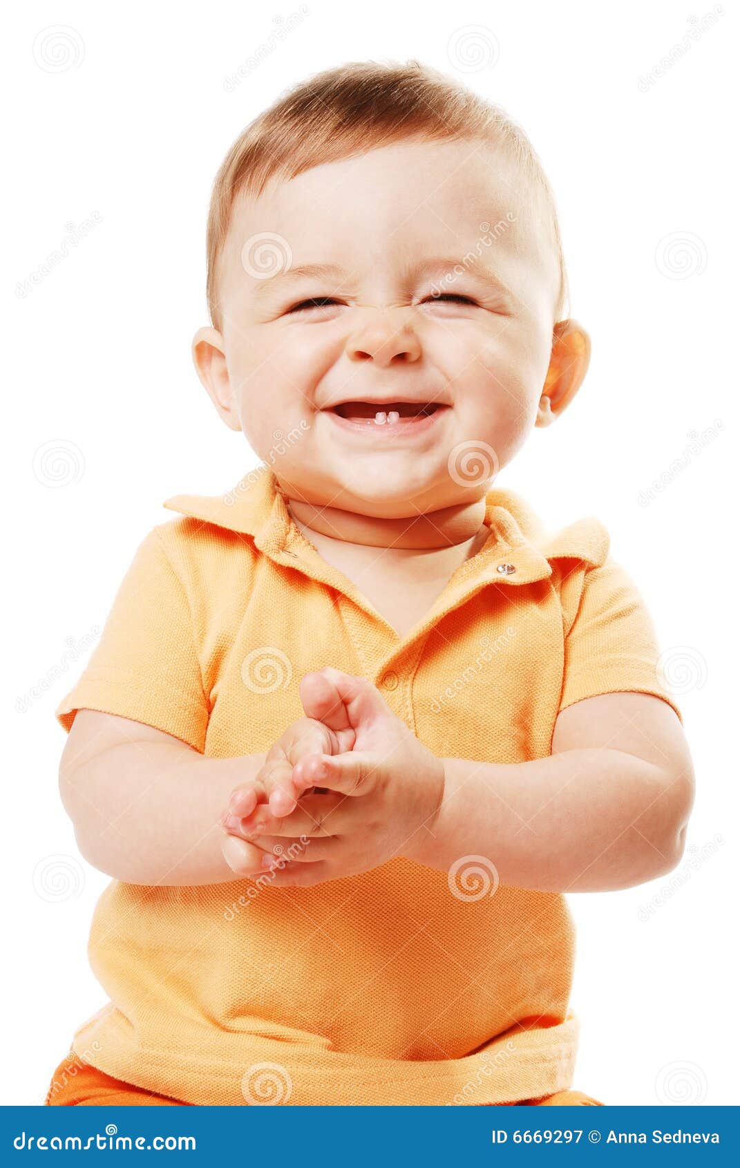 The laughing baby stock image. Image of clap, laugh, beauty - 6669297