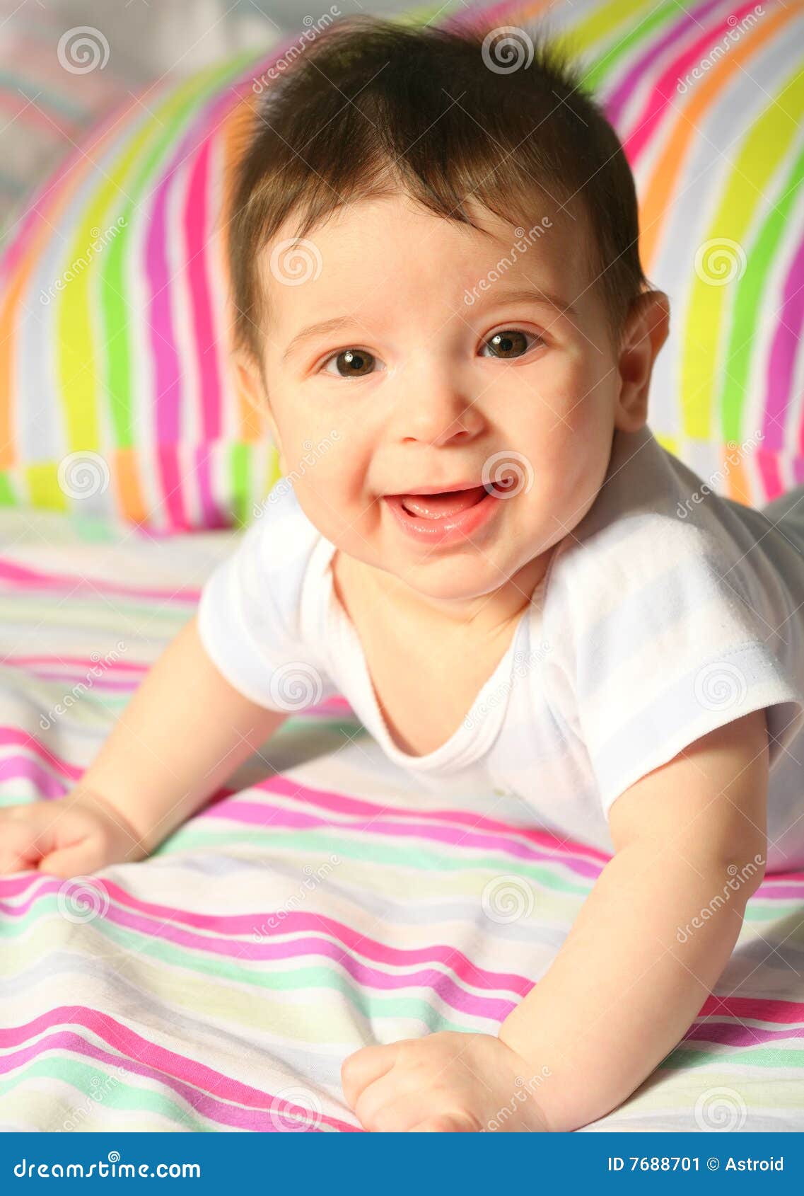 Laughing baby stock image. Image of living, beautiful - 7688701