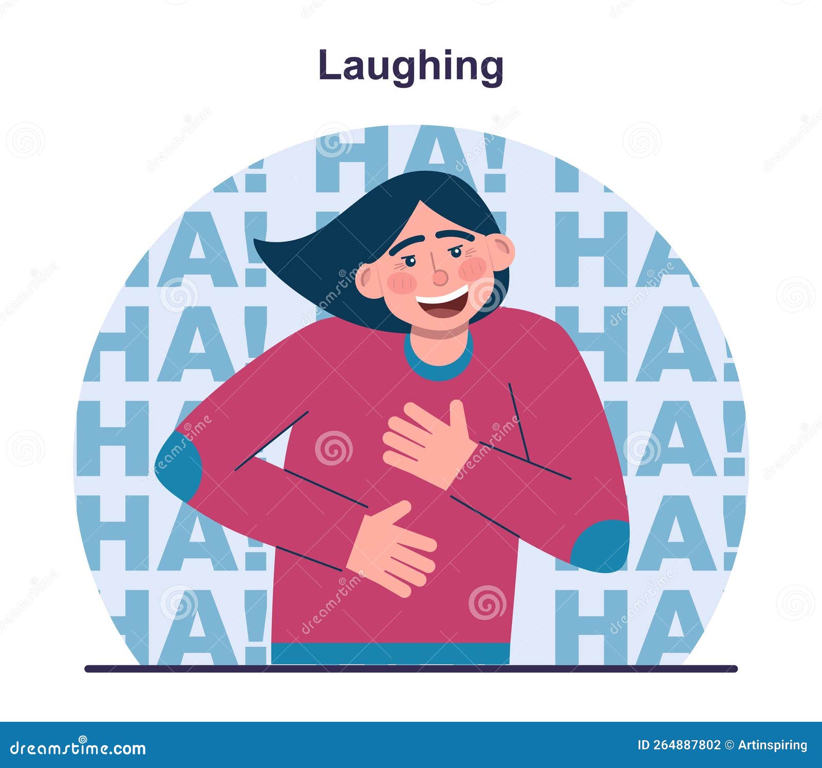 Laughing. BASIC Ph concept stock vector. Illustration of identity ...
