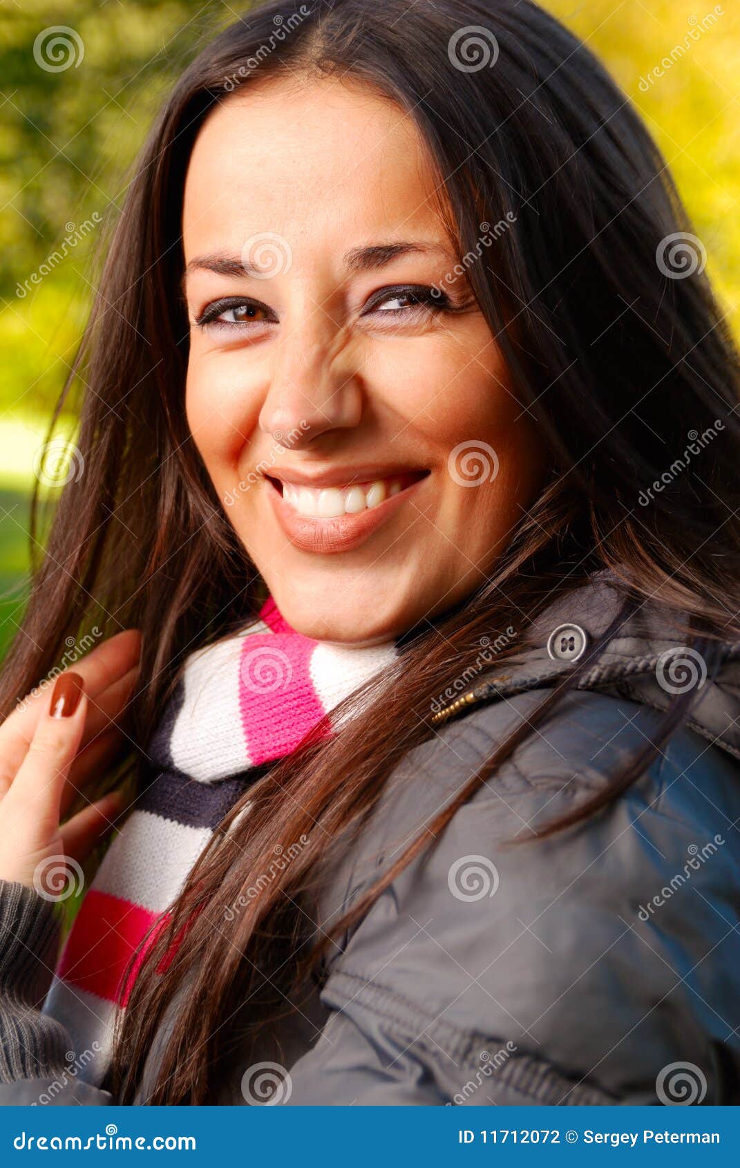 Laughing beautiful woman stock photo. Image of brunette - 11712072