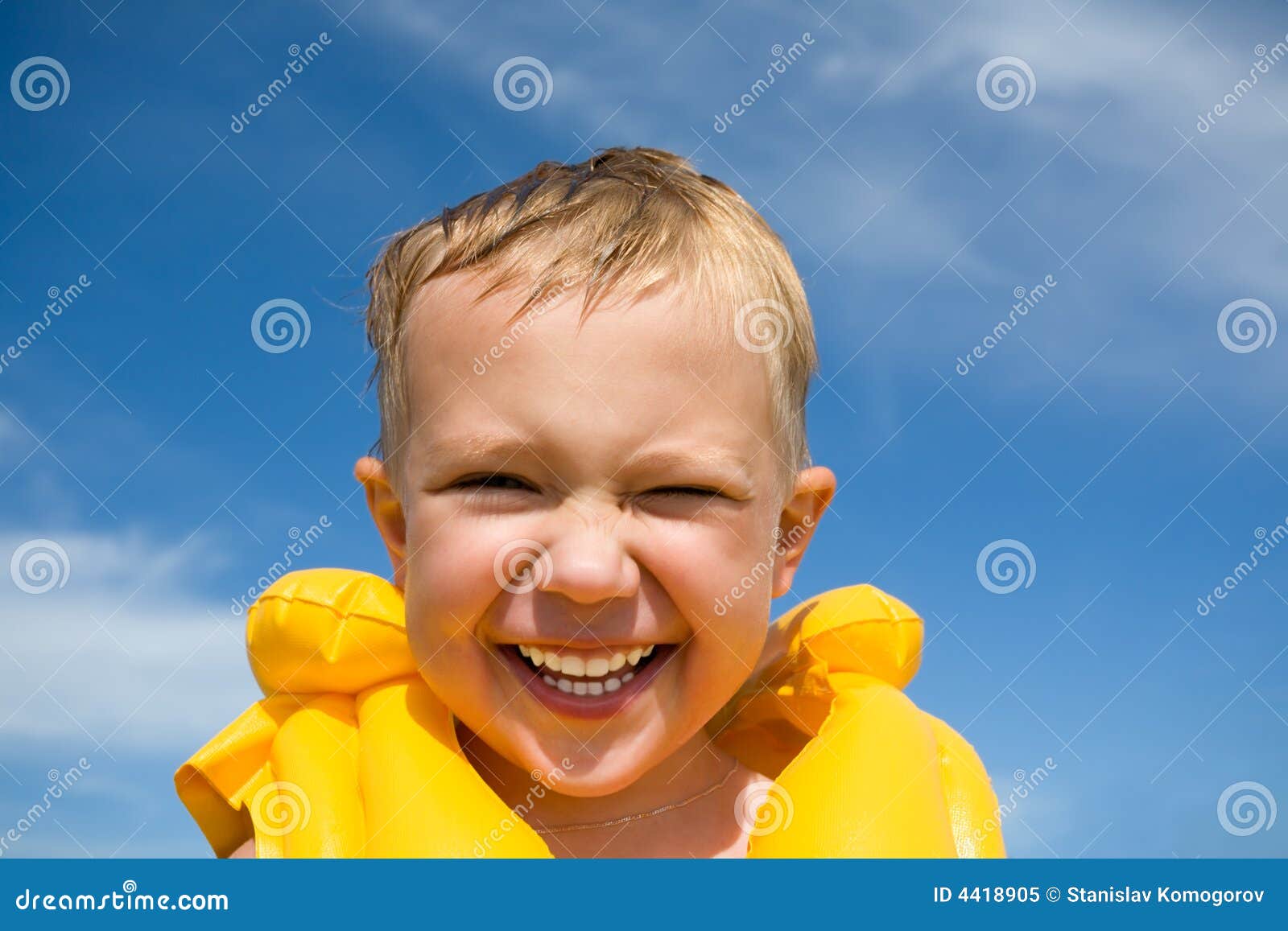 Laughing boy stock image. Image of face, cute, full, golden - 4418905