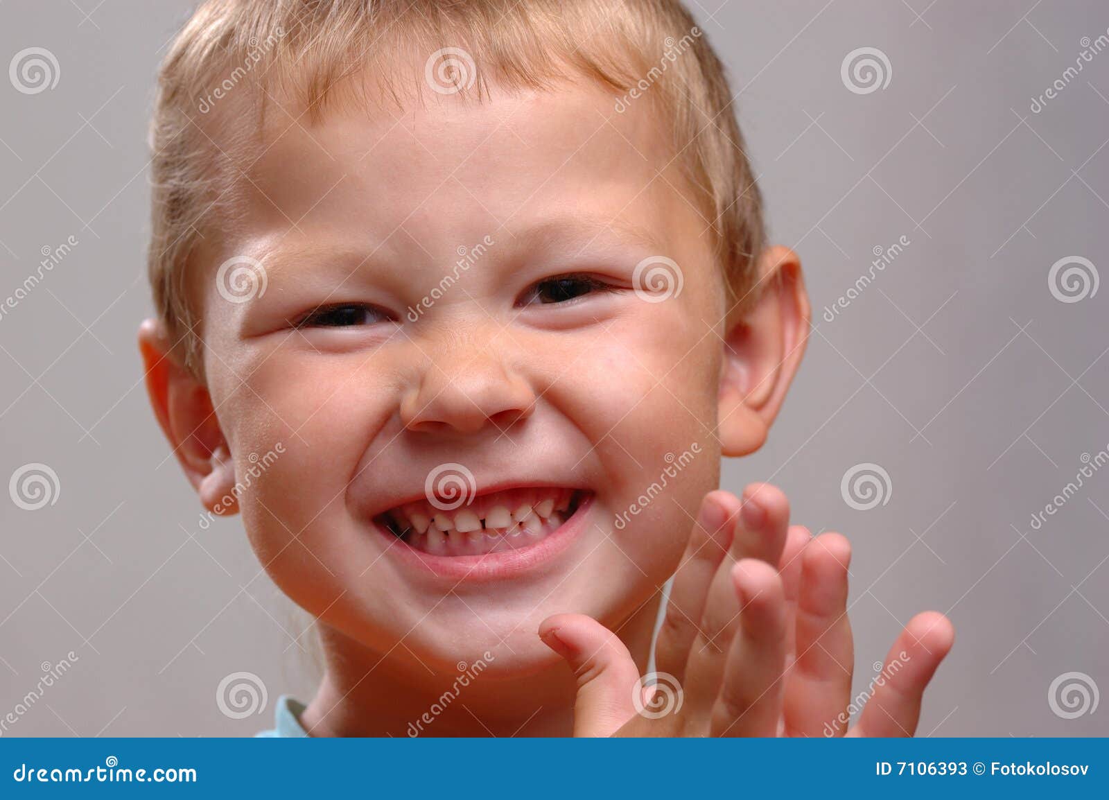 The laughing boy stock image. Image of child, peep, facial - 7106393