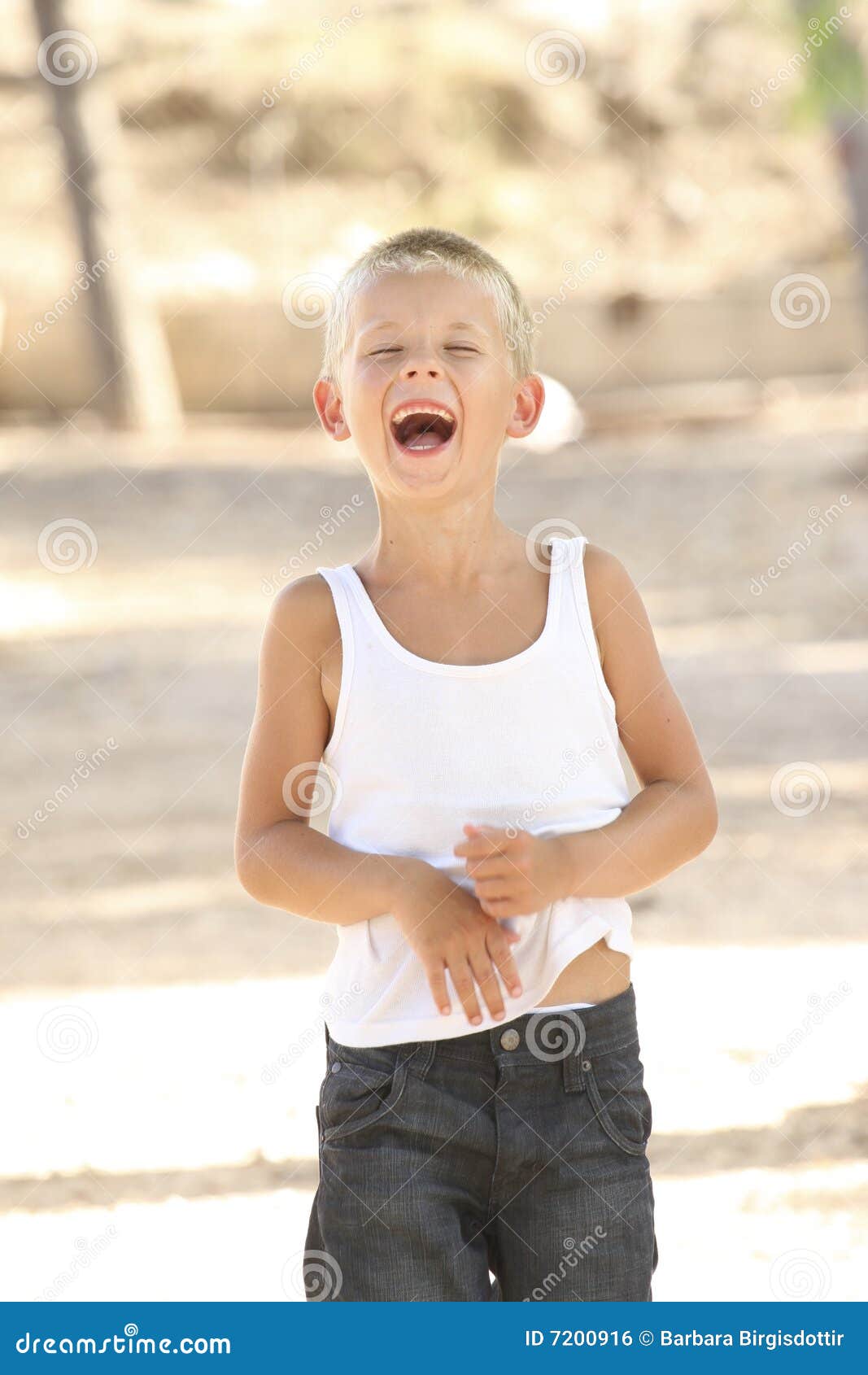Laughing boy stock photo. Image of fresh, caucasian, outdoors - 7200916