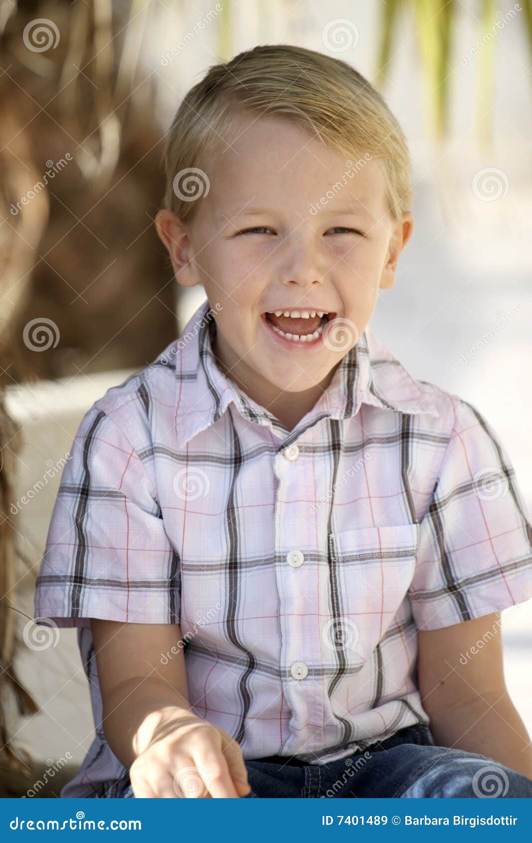 Laughing boy stock image. Image of happy, child, spring - 7401489
