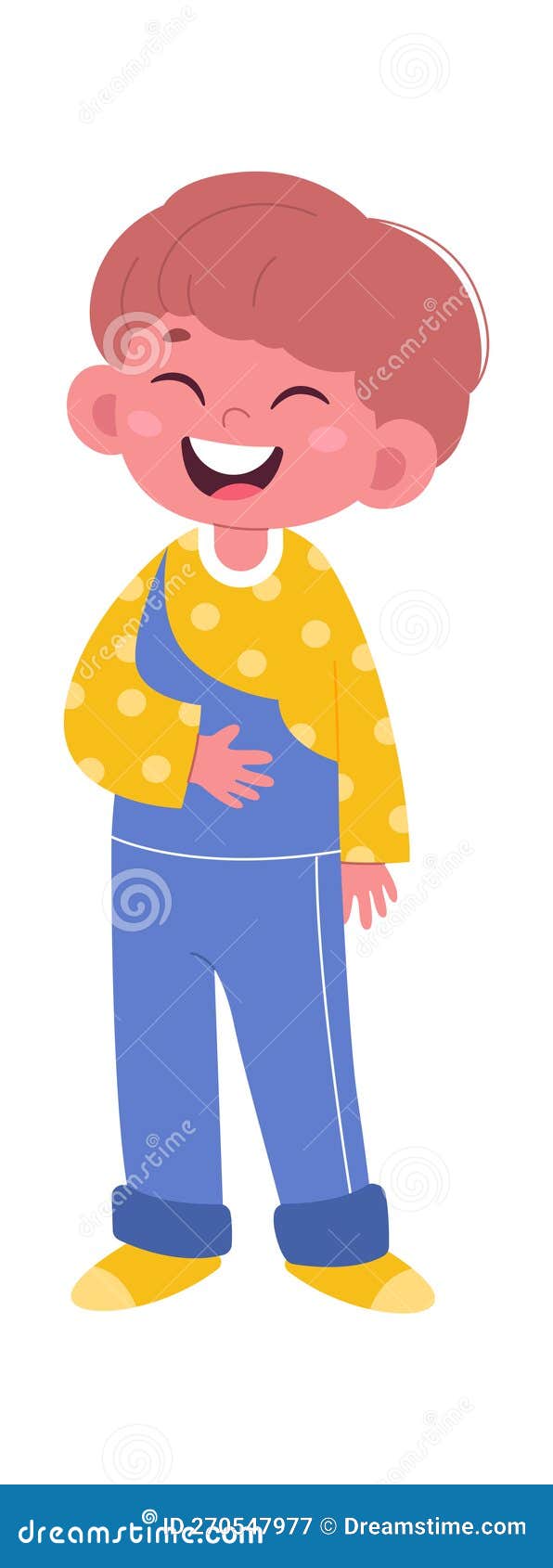 Laughing Boy Flat Icon Smiling Cute Emotions Stock Vector ...