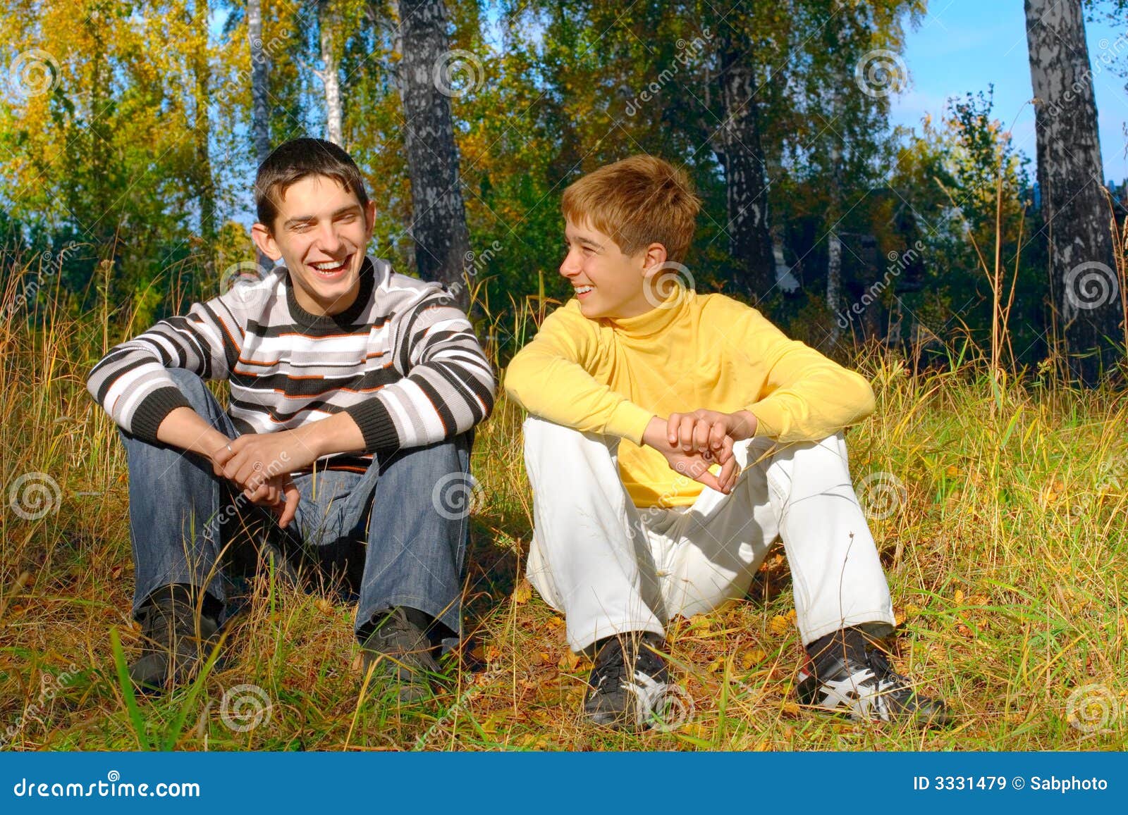 Laughing boys stock image. Image of cheerful, couple, guys - 3331479