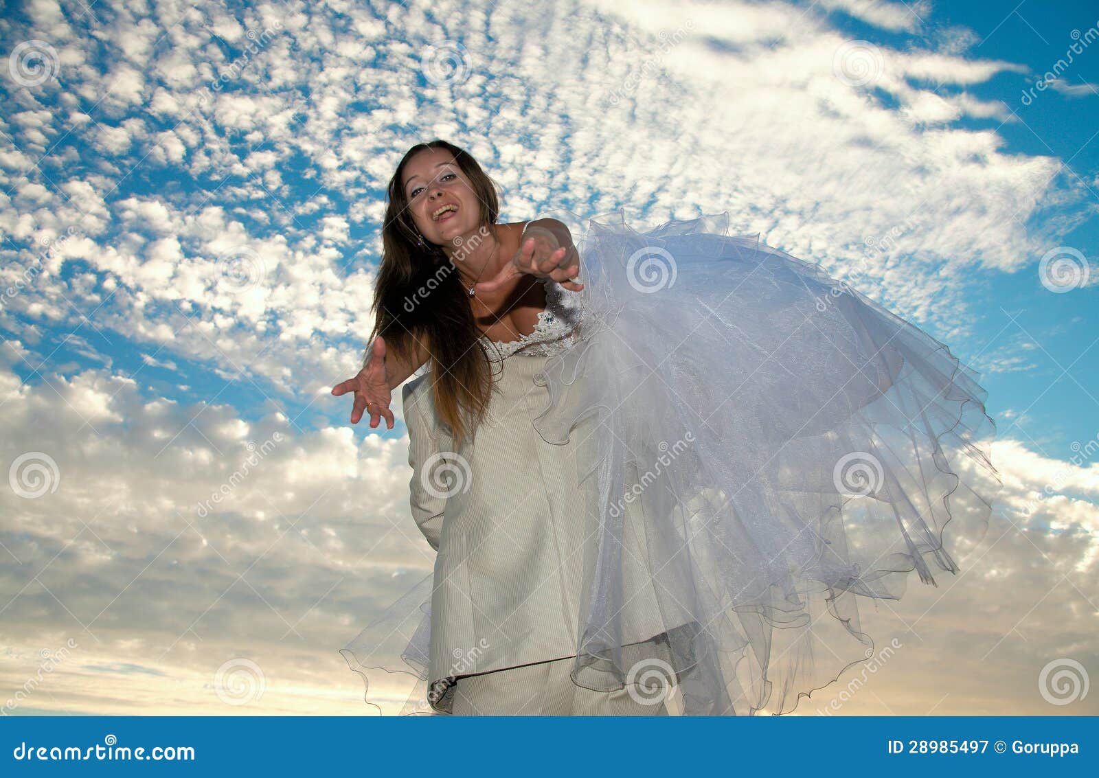 Laughing bride kidnapping stock image. Image of cute - 28985497